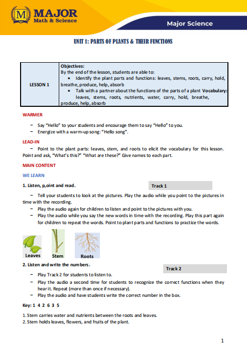 Teacher's Guide - Major Science 3